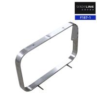 China SS201 Barber Chair Armrests Plating Color 510×40×310mm for sale