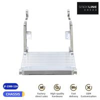 China Aluminum Alloy barber chair footrest Electroplated Color Titanium Plated Gold Foot Tread Trim Hair Chair Accessories for sale
