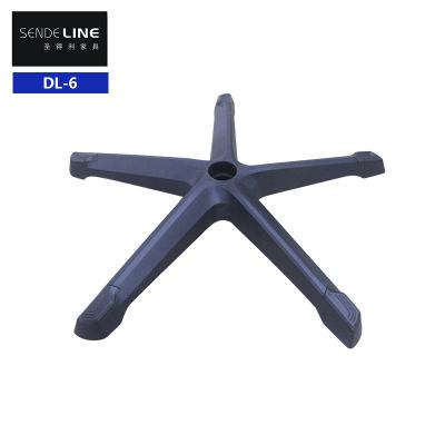 China Factory Black Nylon Office Chair Swivel Base with Lumbar Support and Casters for sale
