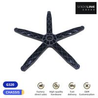 China High Quality 640mm Black Nylon Office Chair Base With Lumbar Support And Casters for sale