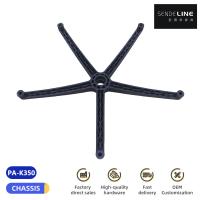 China Wholesale 700mm Black Nylon Office Chair Swivel Base With Lumbar Support And Casters for sale