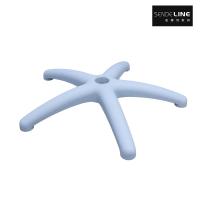 China Office chair accessories white Plastic 800KG test Office Chair Swivel Base with Lumbar Support and Casters for sale