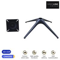 China Improve Your Posture And Health With Ergonomic Adjustable Aluminium Alloy Office Chair Metal Base In Black for sale