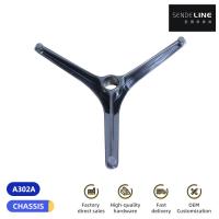China Modern Metal Office Chair Base With Height Adjustment Polishing Color No Wheels for sale