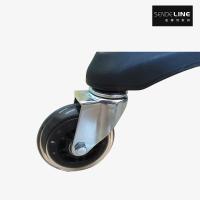 China Round Chair Cushion Pad With Enhanced Silent Wheels BIFMA Tested Aluminum Alloy Lifting Chassis PU Finished Chair for sale