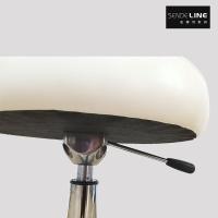 China Round Chair Cushion Pad With Enhanced Silent Wheels BIFMA Tested Aluminum Alloy Lifting Chassis PU Finished Chair for sale