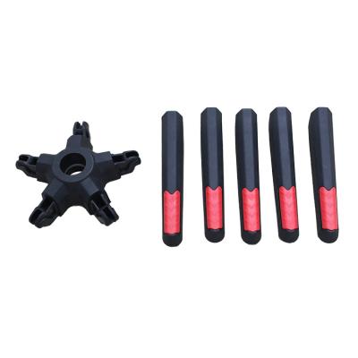 China Wholesale 350mm Radius Nylon Office Chair Swivel Base With Caster Disassembling Foot for sale