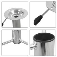 China Swivel Lift Chair Bar Stool Accessories Custom Color Chrome Plating Modern Iron Pipe Metal Bar Chair Foot for sale