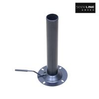 China Adjustable Swivel Bar Chair Accessories Iron Pipe Metal Fittings Black / Chrome Plating Bar Chair Connected To Base for sale
