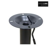 China Adjustable Swivel Bar Chair Accessories Iron Pipe Metal Fittings Black / Chrome Plating Bar Chair Connected To Base for sale