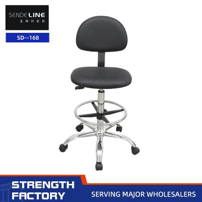 China 600mm Five Star Foot Diameter Bar Stool Accessories Black Rotary Lift Bar Chairs for sale