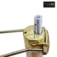 China 200Kg Stress Resistant Golden Barber Chair Base For Salon Distance 151mm for sale
