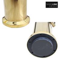 China 200Kg Stress Resistant Golden Barber Chair Base For Salon Distance 151mm for sale