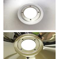 China Gold Iron Plate Barber Chair Base 7.5kg Weight 1.4mm Wall For Salon Beauty Chair for sale