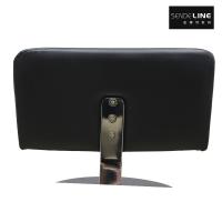 China Black Bar Stool Seat Cushion Diameter 38.5cm Adjustable Gas Rod 200 Stroke PU Chair for sale