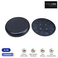 China Roundness 330mm Diameter 70mm Thick Black PU Chair Cushion Pad For  Bar Chair Cushions for sale