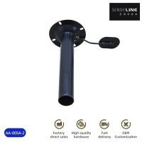 China Bar Chair Accessories Iron Pipe Metal Fittings Black / Chrome Plating Bar Chair Connected To Base for sale