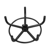 China Spray Black Bar Stool Accessories 430mm Five Star Foot PU Chair Base for sale