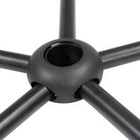 China Spray Black Bar Stool Accessories For Bar Chair Base And PU Chair for sale
