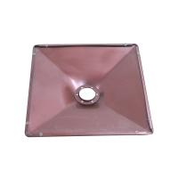 China Square Cold Plate Stamping Barber Chair Base With Reddish Brown  Customized Color for sale