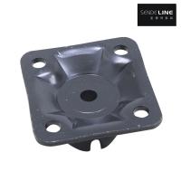 China Black Cast Iron Barber Chair Oil Pump Bracket With 5mm Wall Mounting Hole Spacing 55X55mm for sale