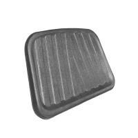 China Rubber Barber Chair Footboard Customizable 8/10mm Screw Black Base for sale