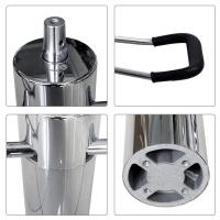 China Professional Barber Chair Base With 200N Chrome Cast Iron Base Oil Pump for sale