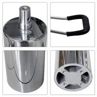China 160 Travel Chrome Surface Cast Iron Barber Chair Pump Base，Lift Oil Pump for sale