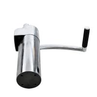 China Professional Barber Chair Base With Chrome Plating Surface Treatment Single Arm 150 Trips Lift Oil Pump for sale