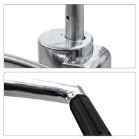 China Professional Barber Chair Base With Chrome Plating Surface Treatment Single Arm 150 Trips Lift Oil Pump for sale