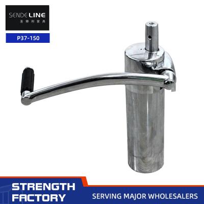 China Professional Barber Chair Base With Chrome Plating Surface Treatment Single Arm 150 Trips Lift Oil Pump for sale