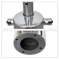 China Plating Color / Gold 5kg Cast Iron Barber Chair Base With 150mm Journey Hydraulic Pump Lift for sale