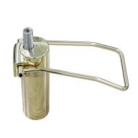 China Gold 5kg Cast Iron Barber Chair Base With 150mm Journey Hydraulic Pump Lift for sale