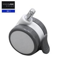 China 65mm PVC Band Brake Office Chair Caster With High Load Capacity And Smooth Rolling for sale