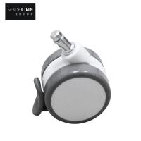 China 65mm PVC Band Brake Office Chair Caster With High Load Capacity And Smooth Rolling for sale