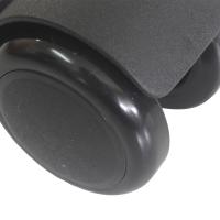 China 50Kg Loading Black Easy Assemble Nylon Office Chair Caster Wheel With 2 Inch Diameter for sale