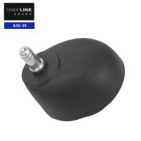 China Black Office Chair Caster With Nylon  2 Inches Boss Chair Wheel Replacement for sale