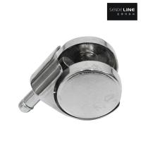 China 2 Inch Alloy Polished Office Chair Casters Medical Cart Wheel Replacement for sale