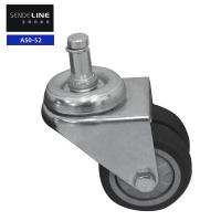 China Card Test Insert Caster Wheel For Office Chair And Medical Cart TPR Soft Adhesive 45MM Diameter for sale