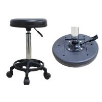 China PU Chair Black Round Cushion One-time Fermentation Molding Seat Bag 330mm Diameter for sale
