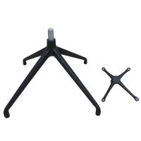 China Ergonomic Rotating Metal Swivel Chair Base Black Aluminum Office Base for sale