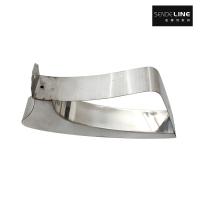 China Weights 0.9kg/ Pairs Stainless Steel Barber Chair Handrail For Barber Shop Beauty Salon Chair for sale