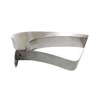 China Weights 0.9kg/ Pairs Stainless Steel Barber Chair Handrail For Barber Shop Beauty Salon Chair for sale