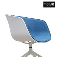 China White Rotate Finished Bar Chair With Customizable Colors And Rotate Function for sale