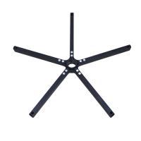 China Disassembling Sturdy And Durable Office Chair Base Replacement Metal Construction 360 Deg Swivel Black/Chrome Finish for sale