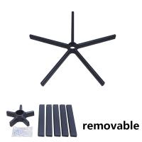 China Disassembling Sturdy And Durable Office Chair Base Replacement Metal Construction 360 Deg Swivel Black/Chrome Finish for sale