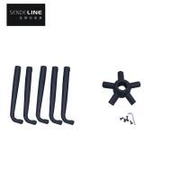 China Lightweight And Easy To Assemble Office Chair Base Replacement 1.2mm Thick 35mm Round Tube 2.6kg Weight for sale