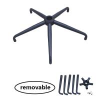 China Lightweight And Easy To Assemble Office Chair Base Replacement 1.2mm Thick 35mm Round Tube 2.6kg Weight for sale