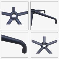 China Lightweight And Easy To Assemble Office Chair Base Replacement 1.2mm Thick 35mm Round Tube 2.6kg Weight for sale