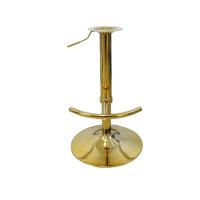 China Wholesale Bar Chair Accessories Titanium Gold Round Bar Chair Footrests Base Bar Chair One-piece Footrests for sale
